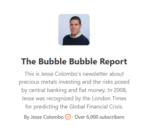 The Bubble Bubble Report by Jesse Colombo - Newsletter Circle